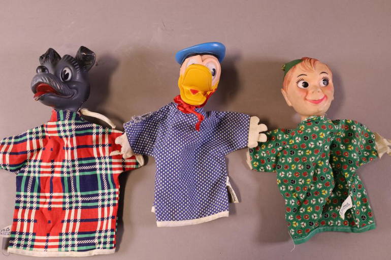 Three Disney Hand Puppets