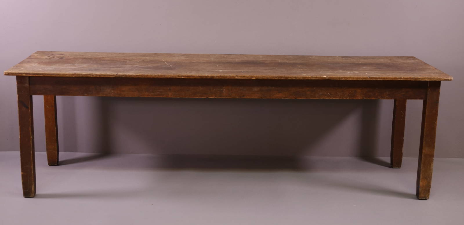 Large Primitive Harvest Table Auction