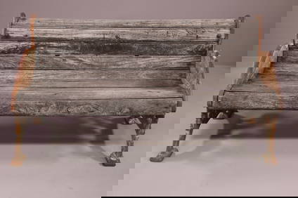 Regalia Cast Iron & Wood Garden Bench