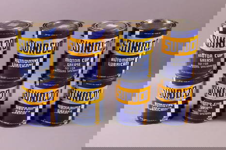 Eight Sunoco Cans
