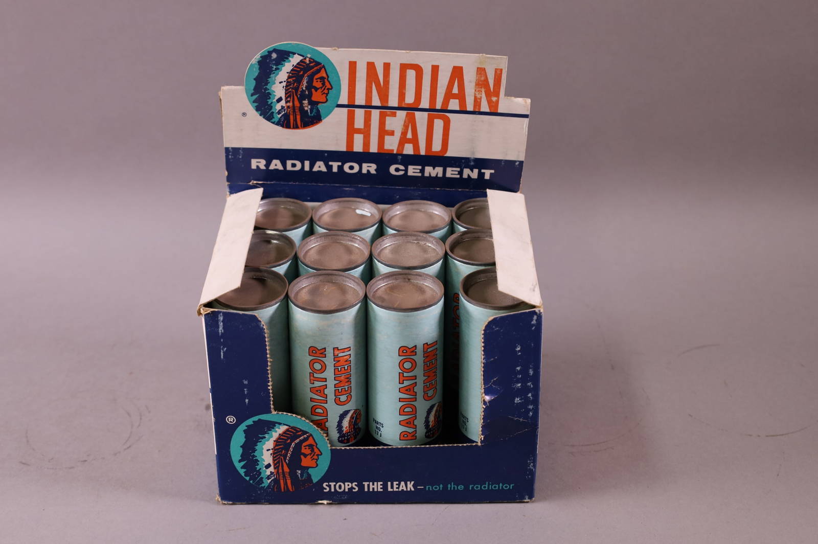 Permatex Indian Head Radiator Cement Display Auction