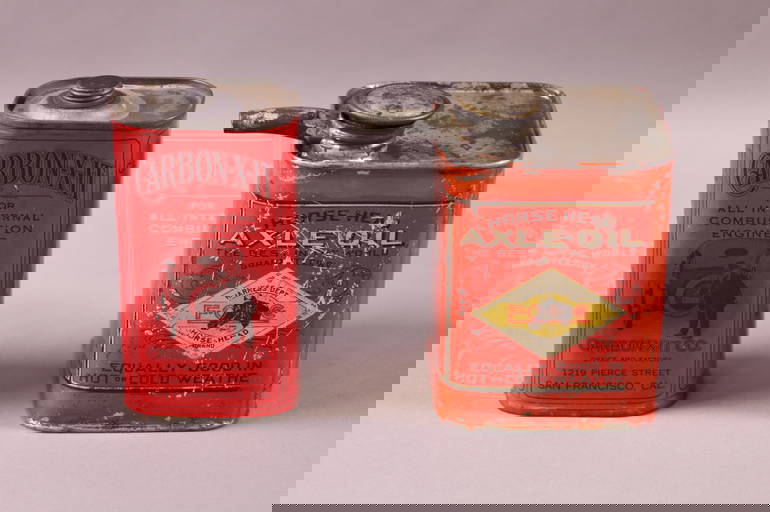 Two Antique Oil Cans