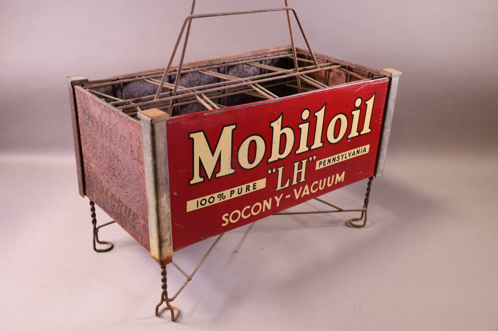 Mobiloil "a" Bottle Rack Auction