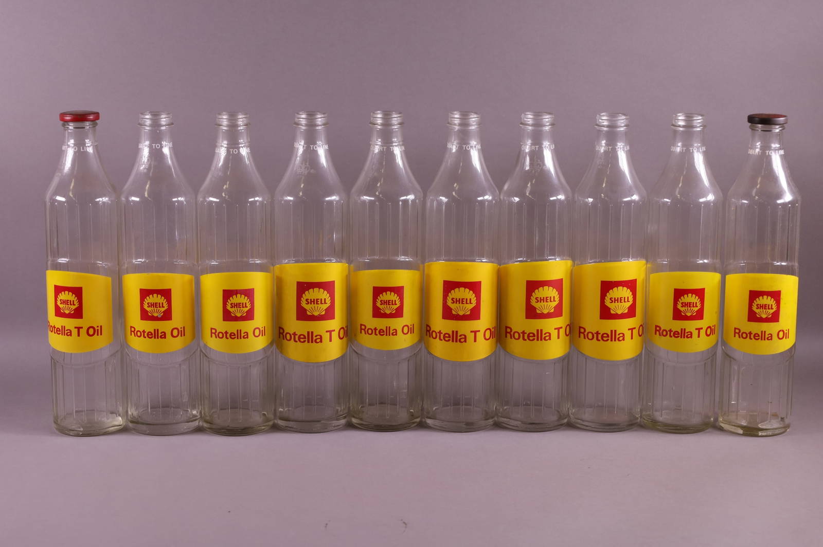 Ten Shell Oil Bottles Auction