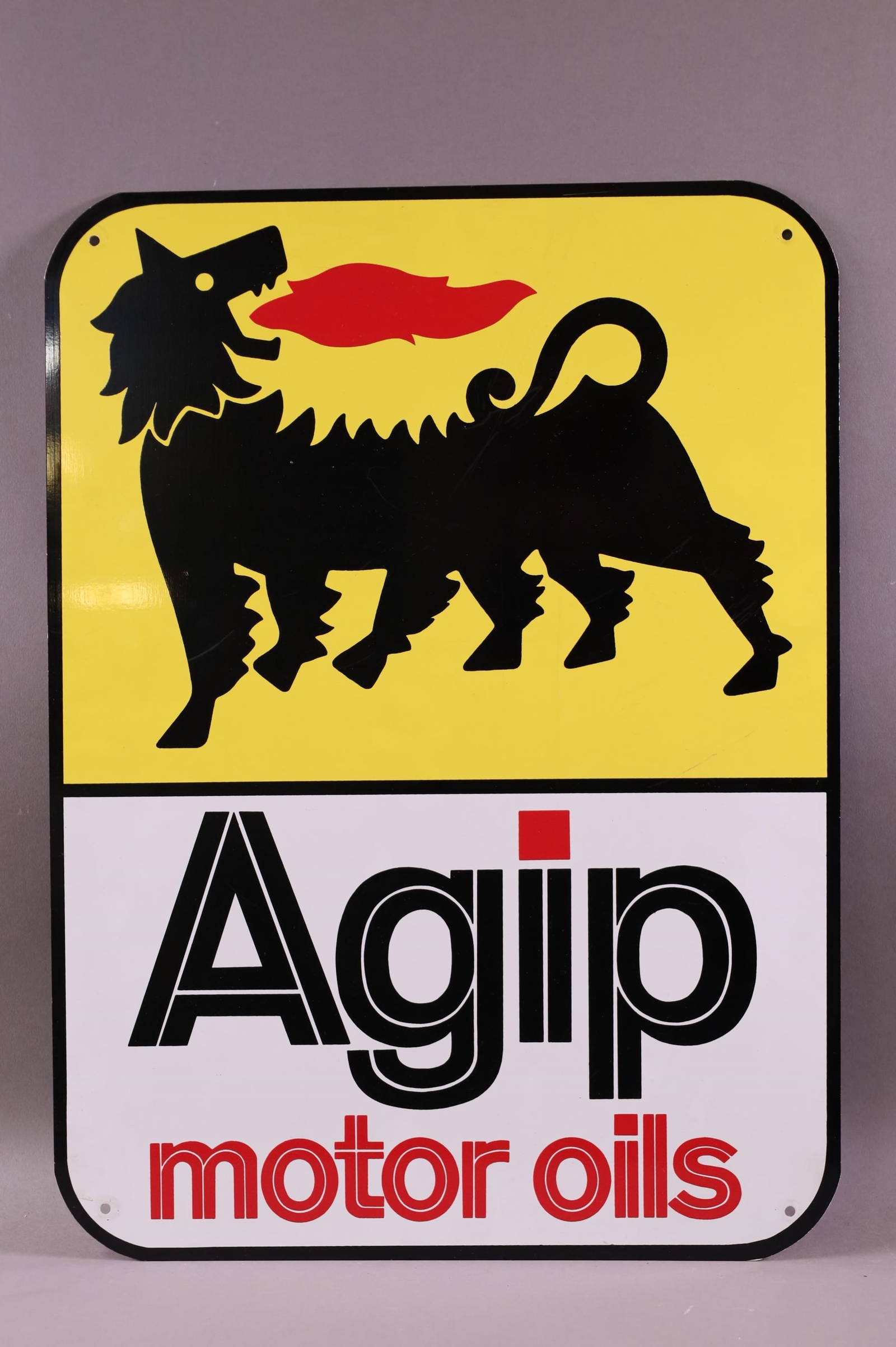 Agip Motor Oils Tin Sign Auction