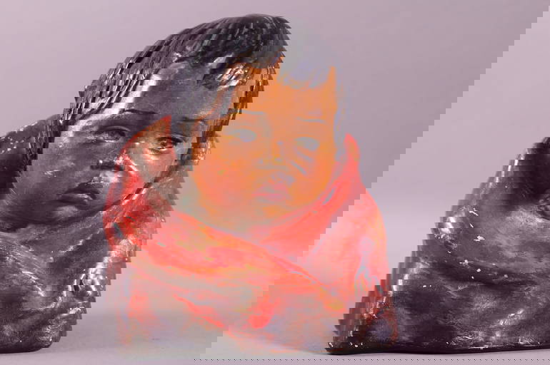 Esther Hunt Chalkware Bust