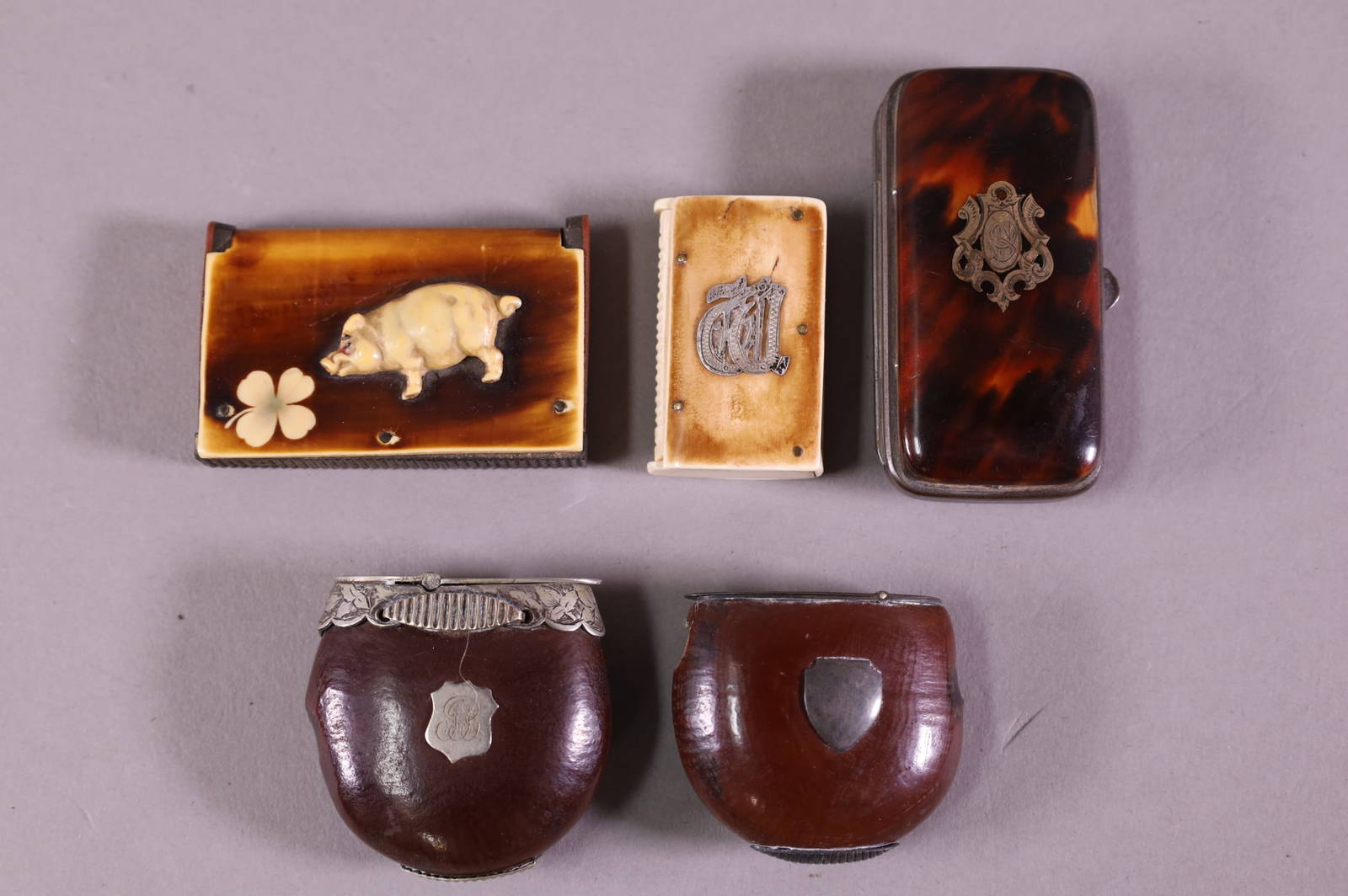 Five Victorian Match Safes Auction