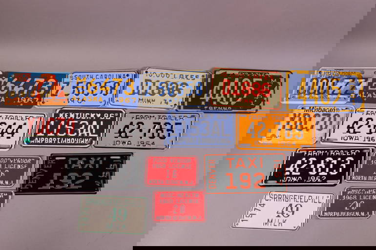 14 Small License Plates