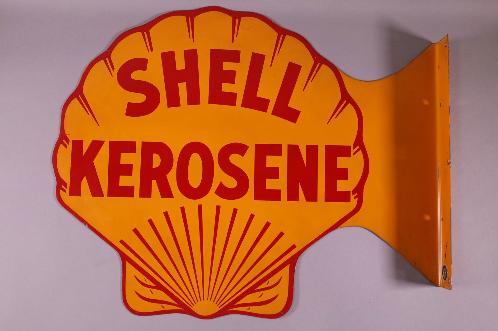 Shell Kerosene Metal Flange Sign (tac) Auction