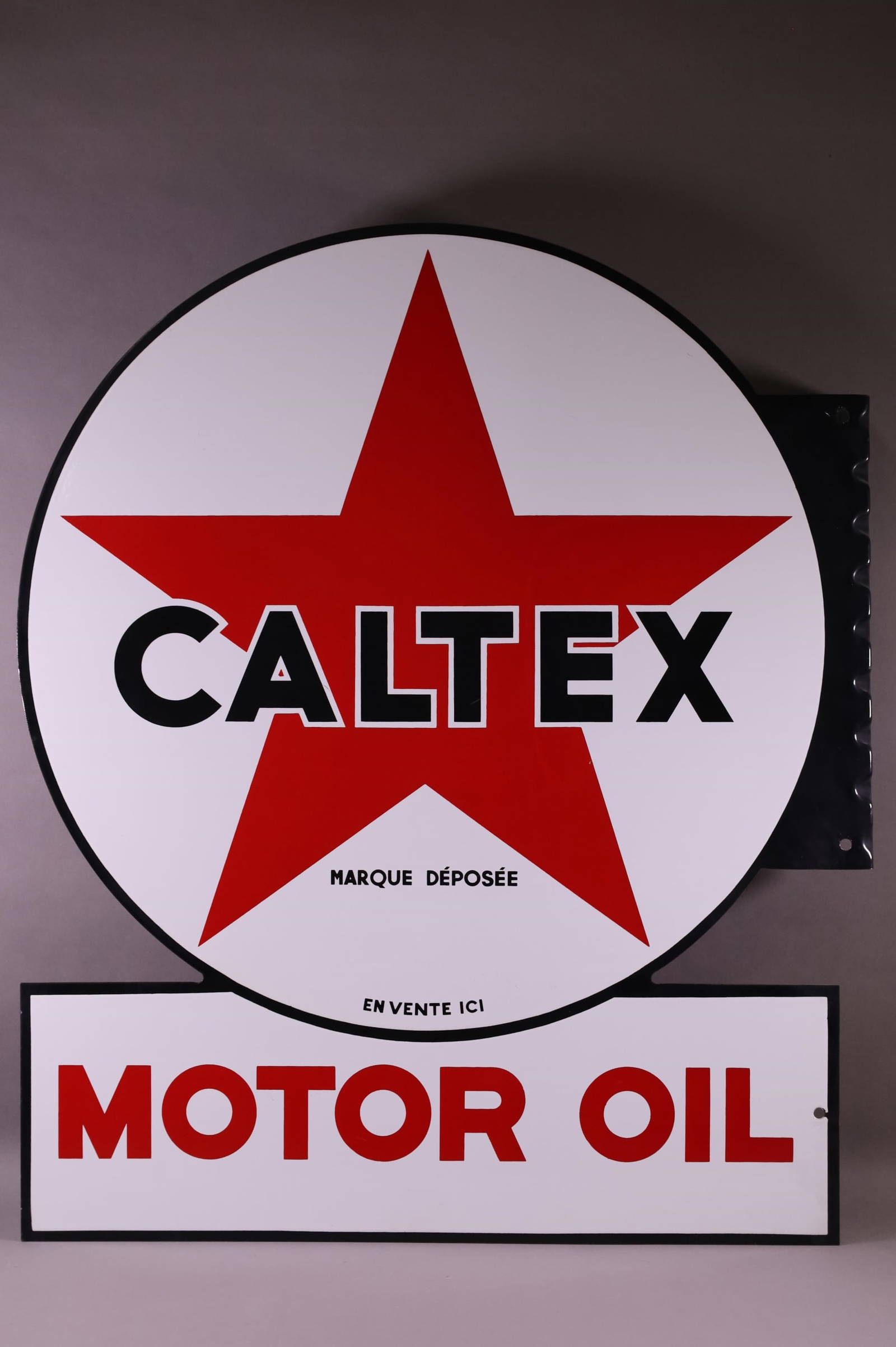 Caltex Motor Oil Porcelain Flange Sign (tac) Auction