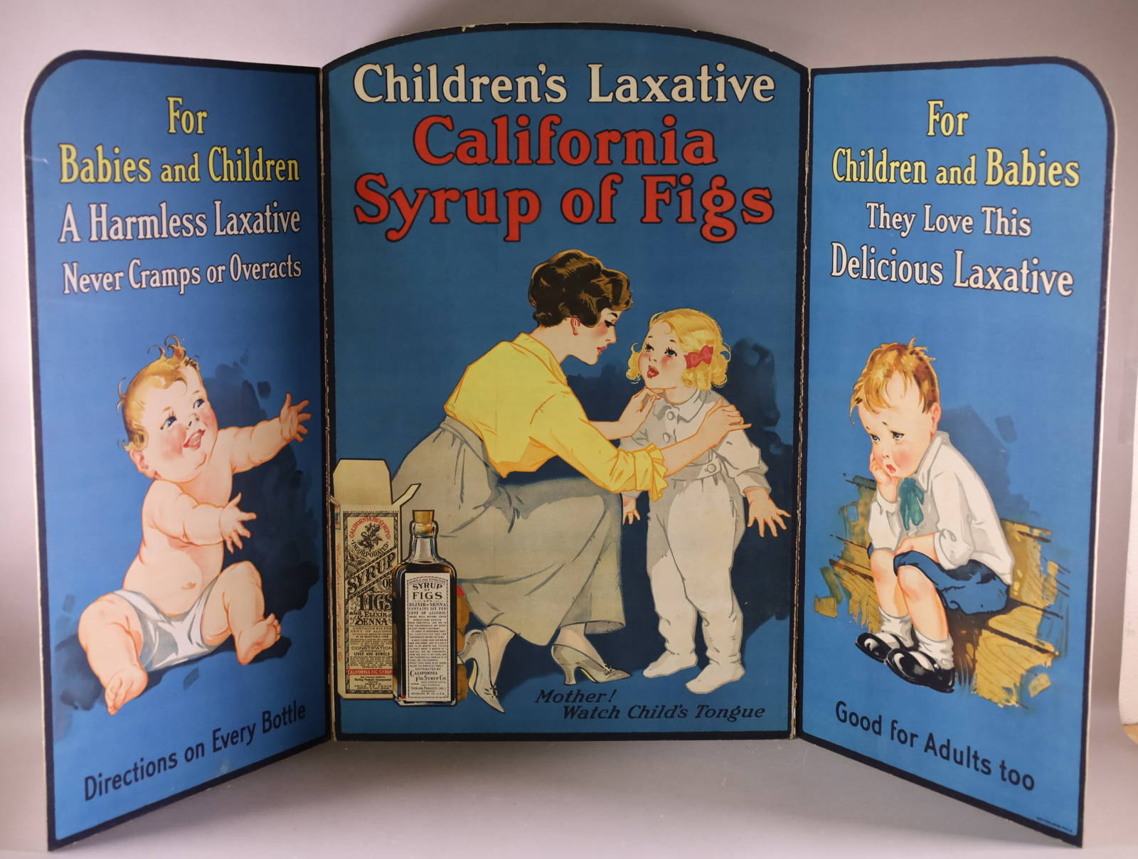 California Syrup Of Figs Tri-fold Display (tac) Auction