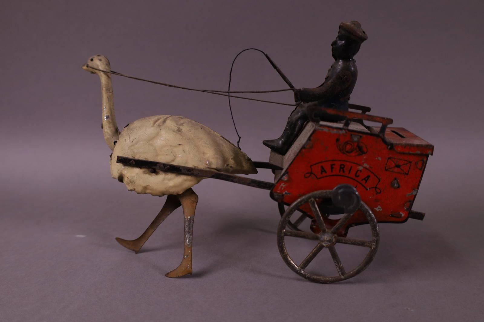 Lehmann Wind Up Ostrich Cart Auction
