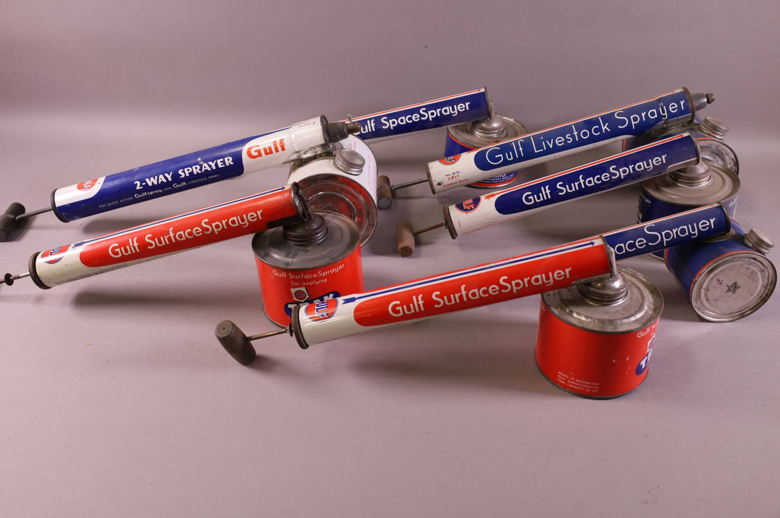 Lot Of 6 Gulf Sprayers Auction