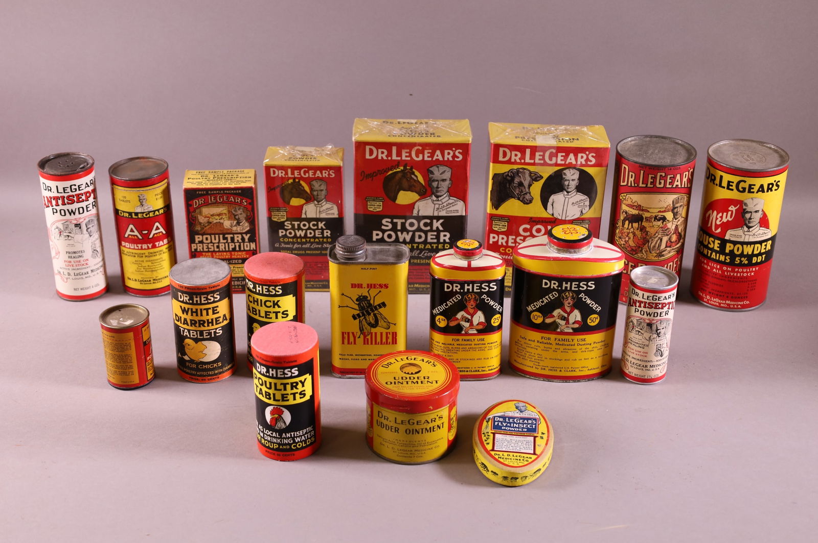 Large Lot Of Dr Legear's & Dr Hess Items Auction