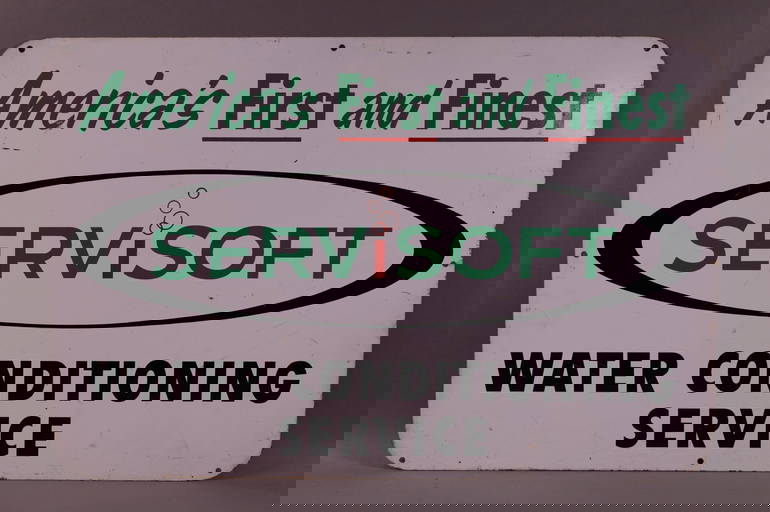 Servisoft Water Metal Sign