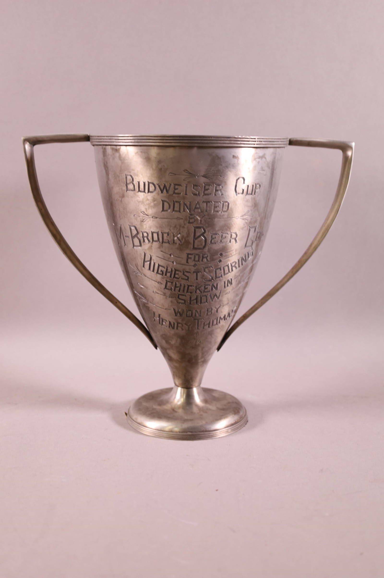1911 Antique Budweiser Chicken Trophy Auction