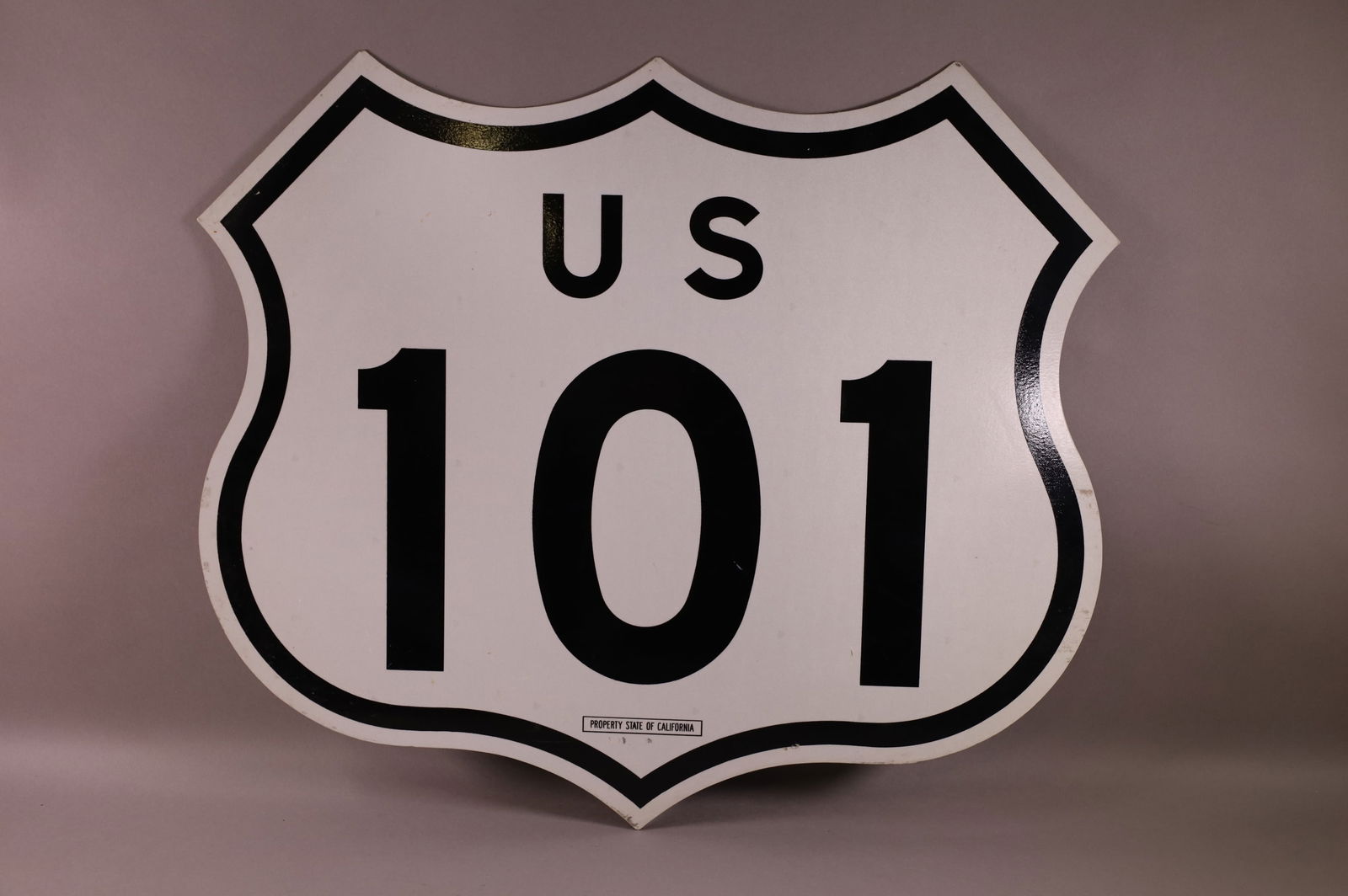 California Highway 101 Shield Sign Auction