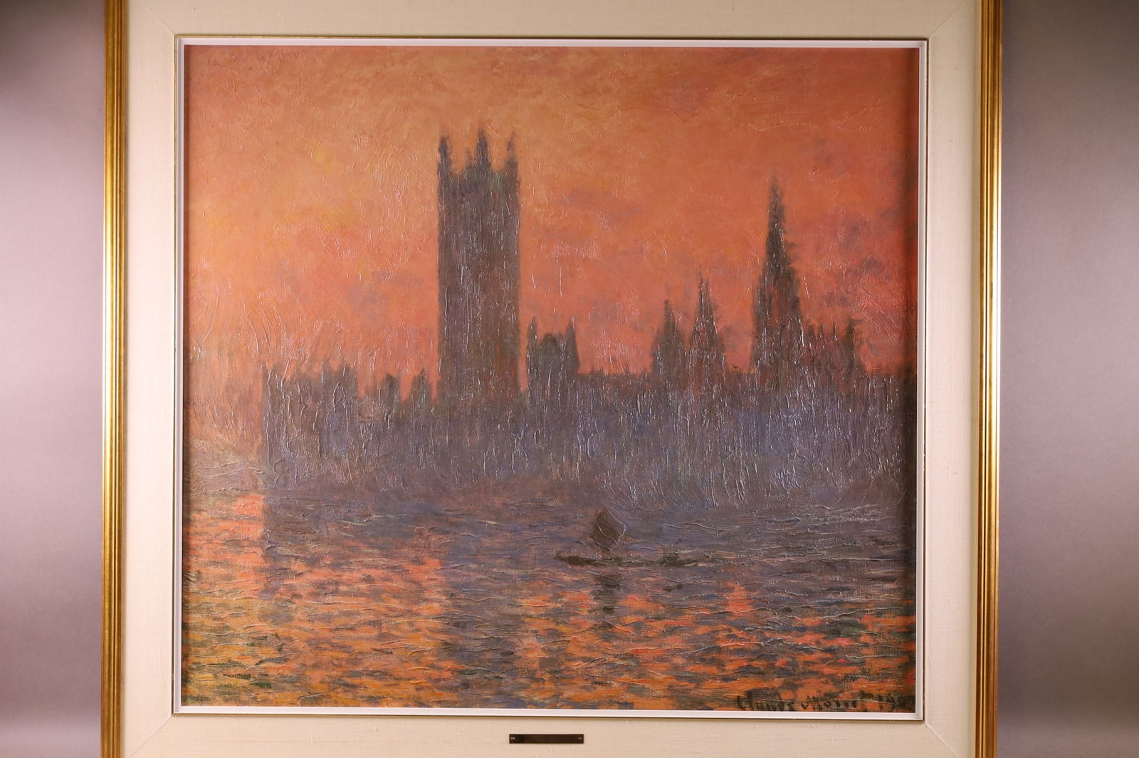 Claude Monet Print On Canvas Auction