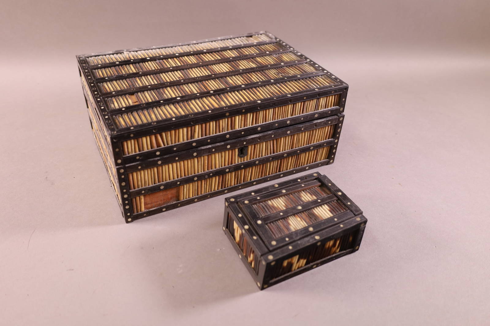 2 Porcupine Quill Boxes Auction