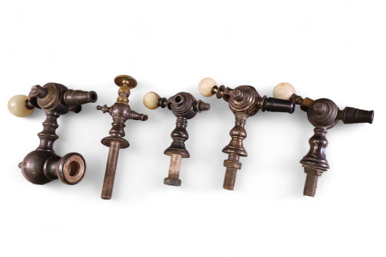 5 Antique Beer Taps