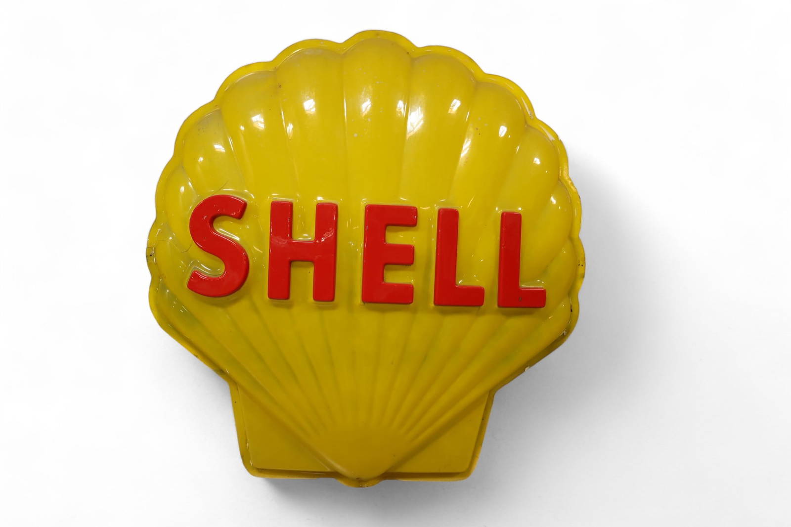 Large Plastic Shell Sign Auction