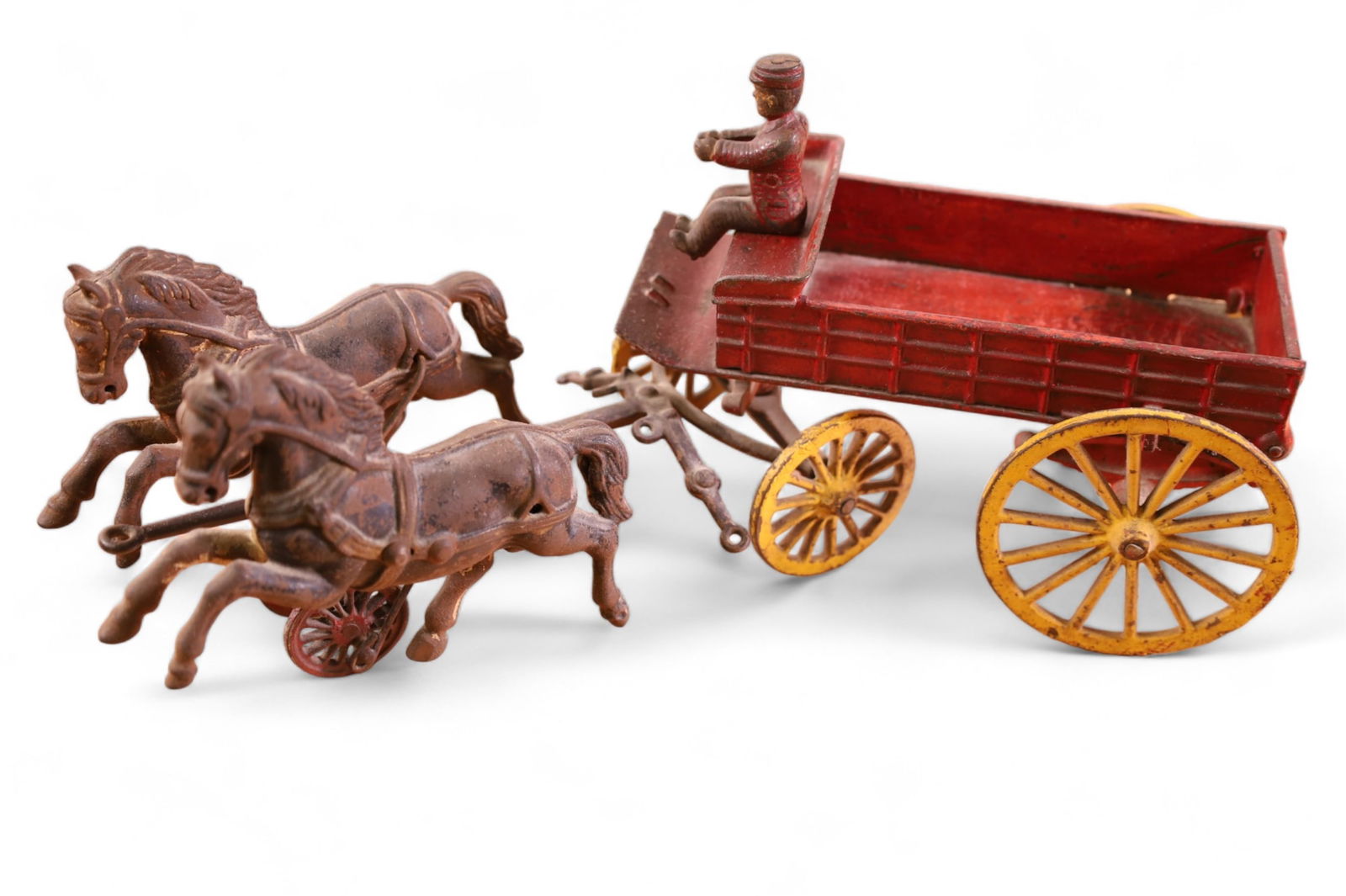 Antique Cast Iron Horse Drawn Buggy Auction