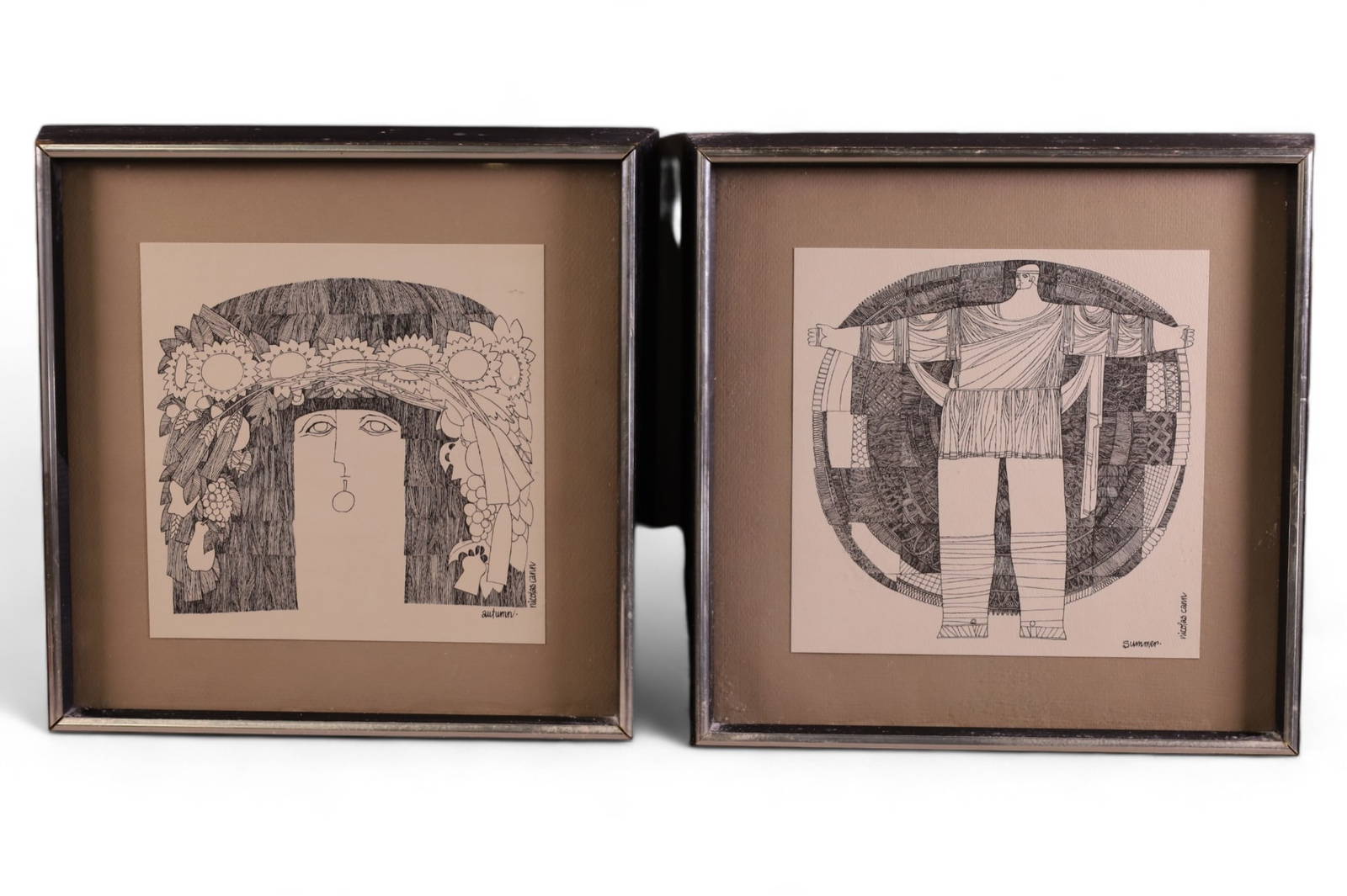 Pair Of Mcm Prints Auction