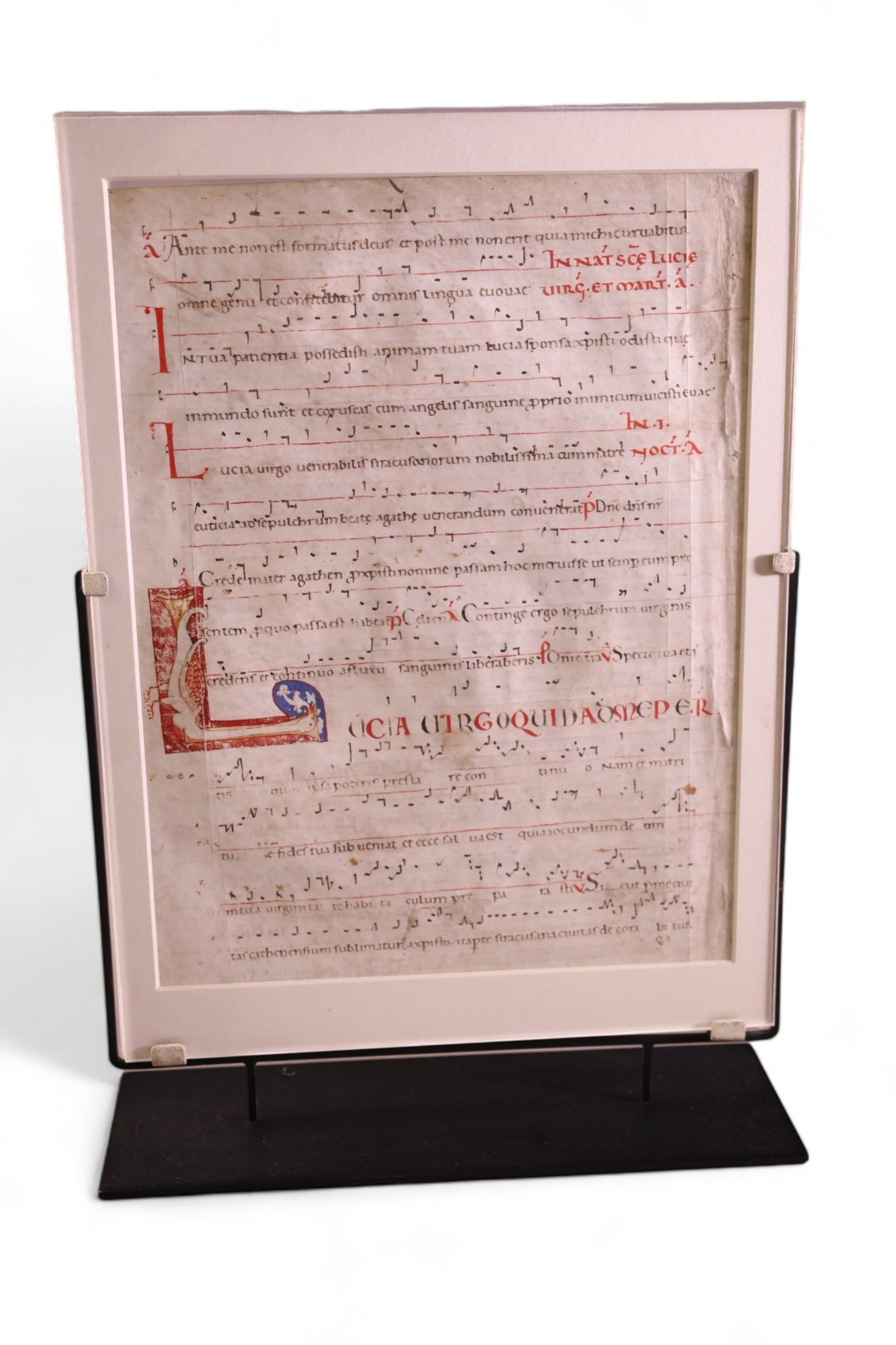 12th Century Illuminated Page Auction