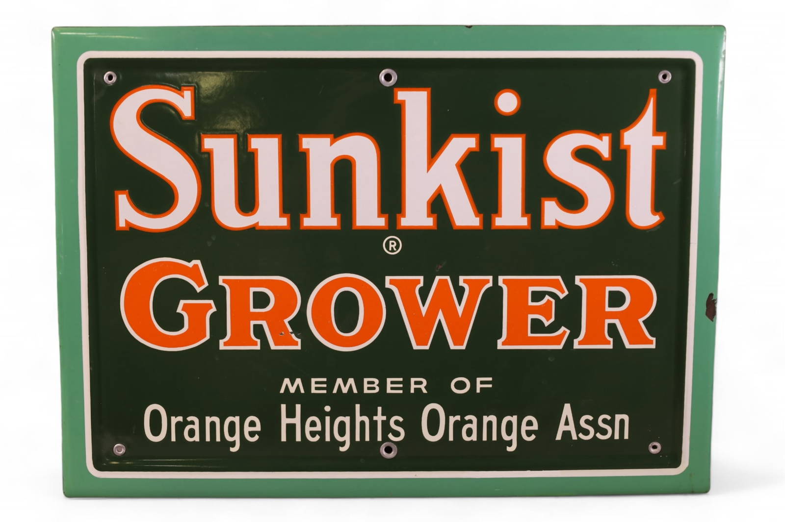 Sunkist Grower Porcelain Sign Auction