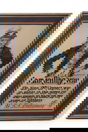 Framed Uncle Sam James Flagg Poster