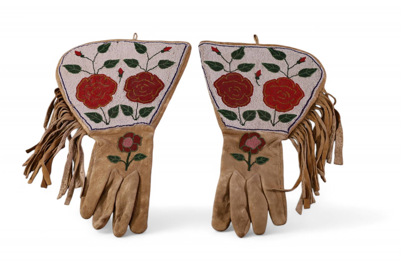 Pair Of Beaded Gauntlets Auction