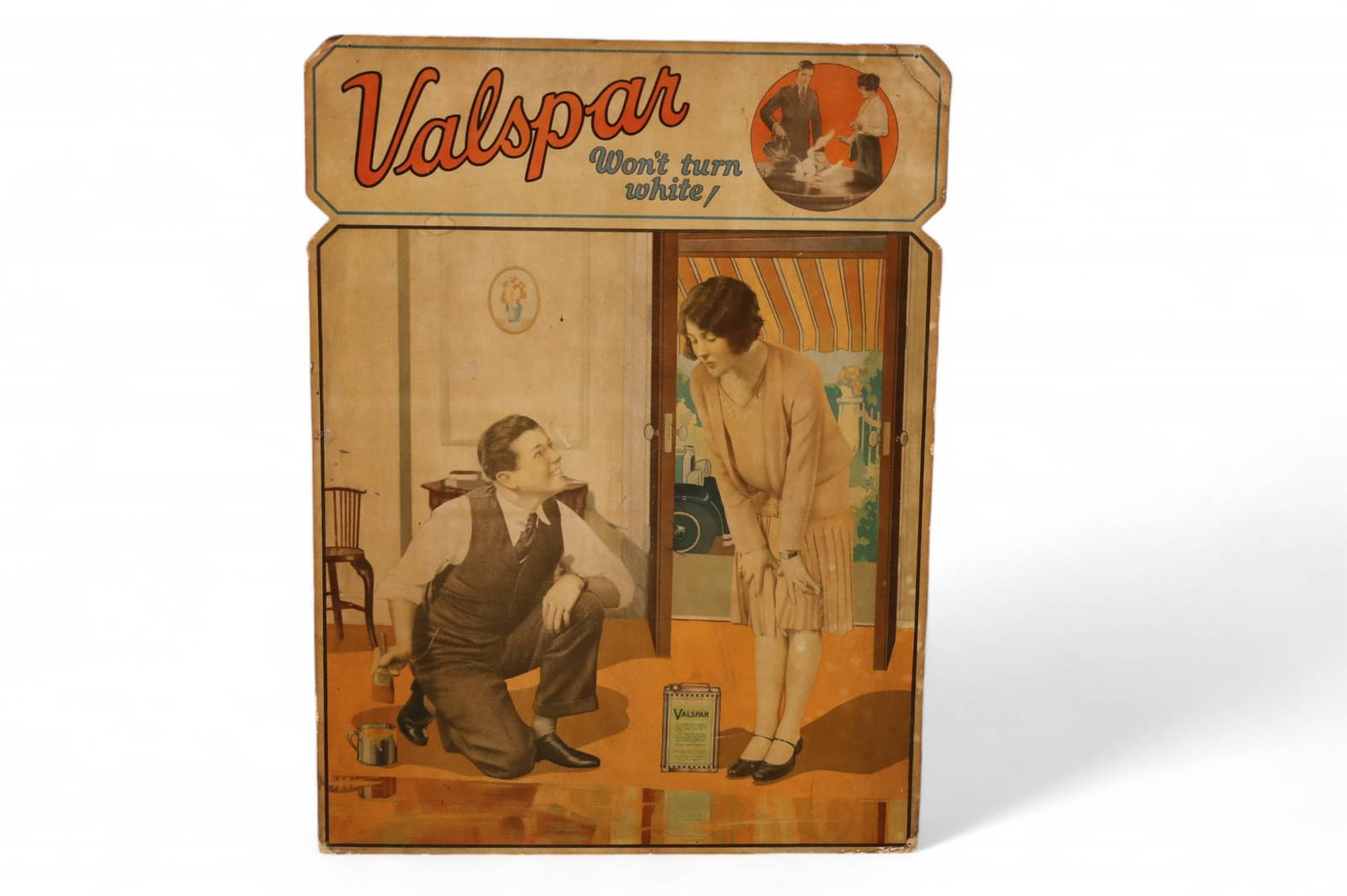 Valspar Cardboard Ad Auction