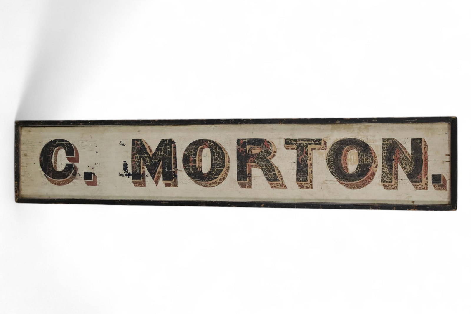 C. Morton Wood Sign Auction