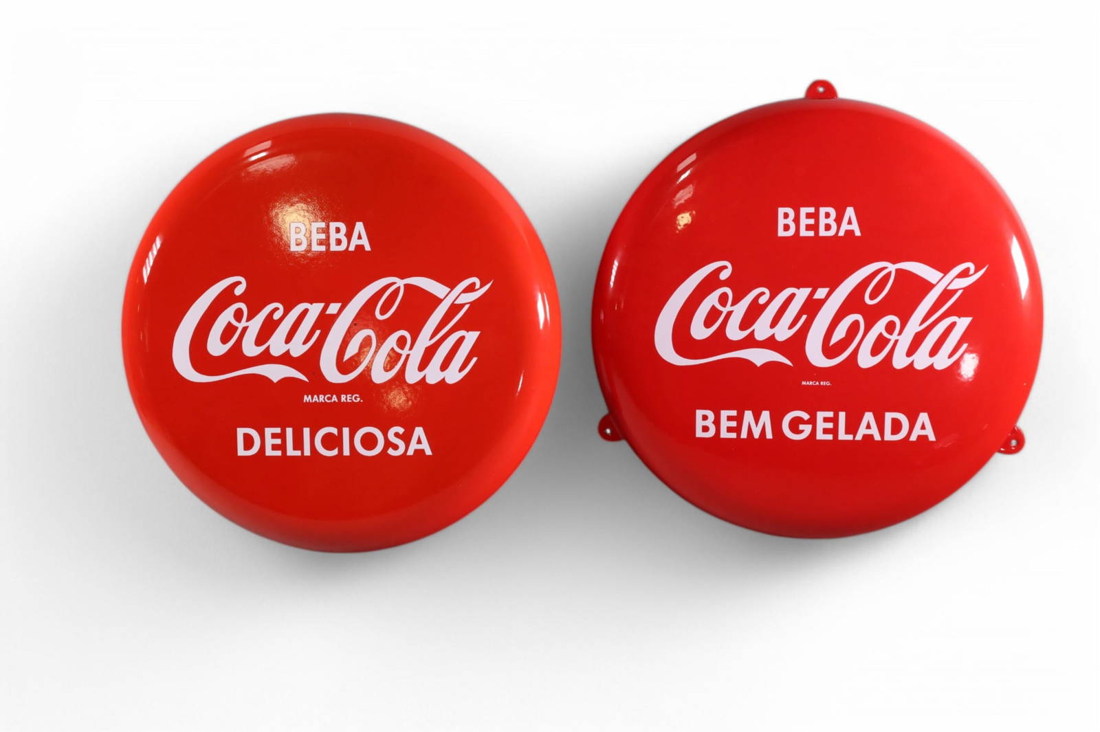 2-portuguese Coca-cola Porcelain Signs Auction