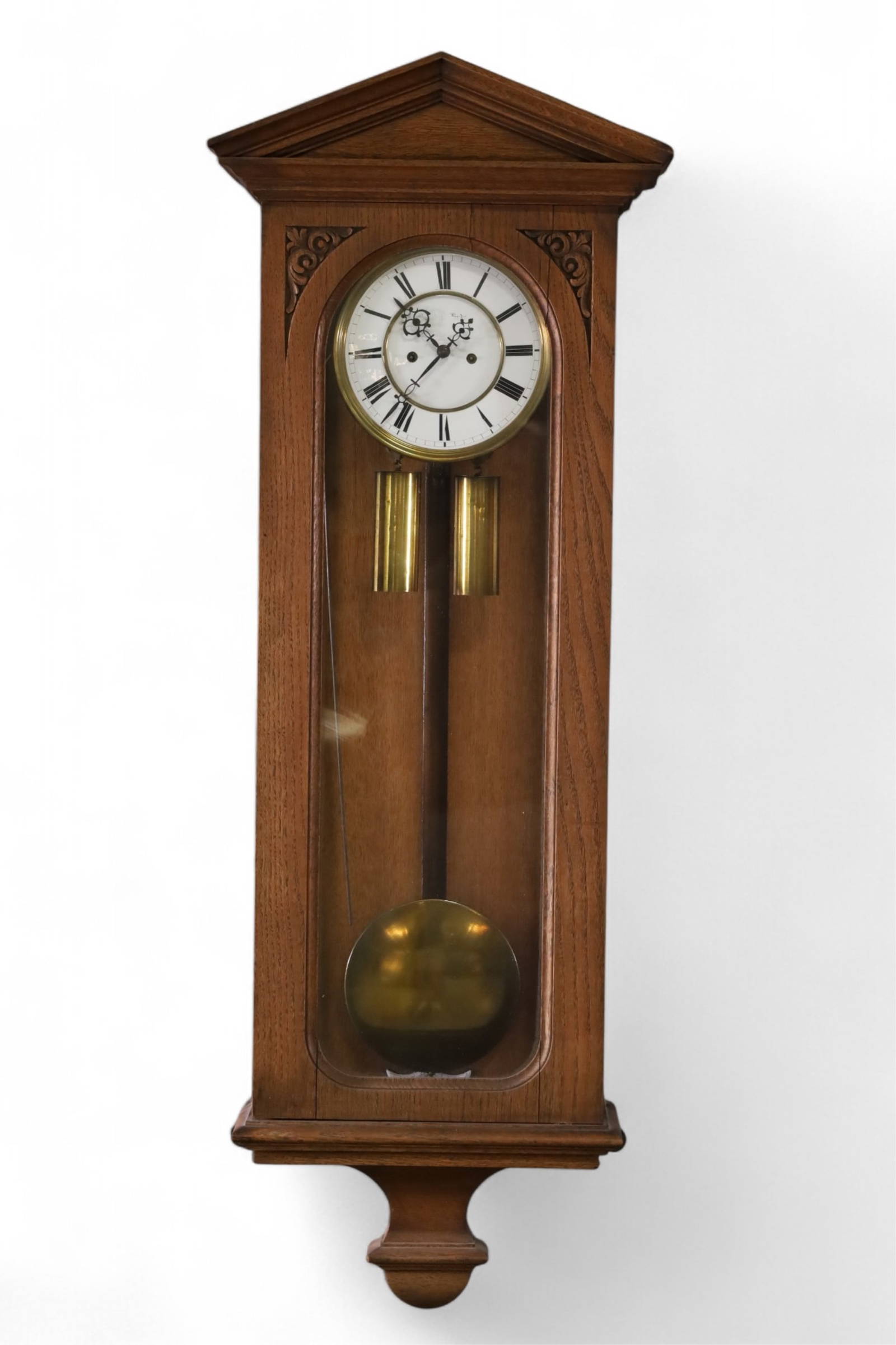 Antique Oak 2 Weight Wall Clock - May 24, 2025 | Redlands Antique ...