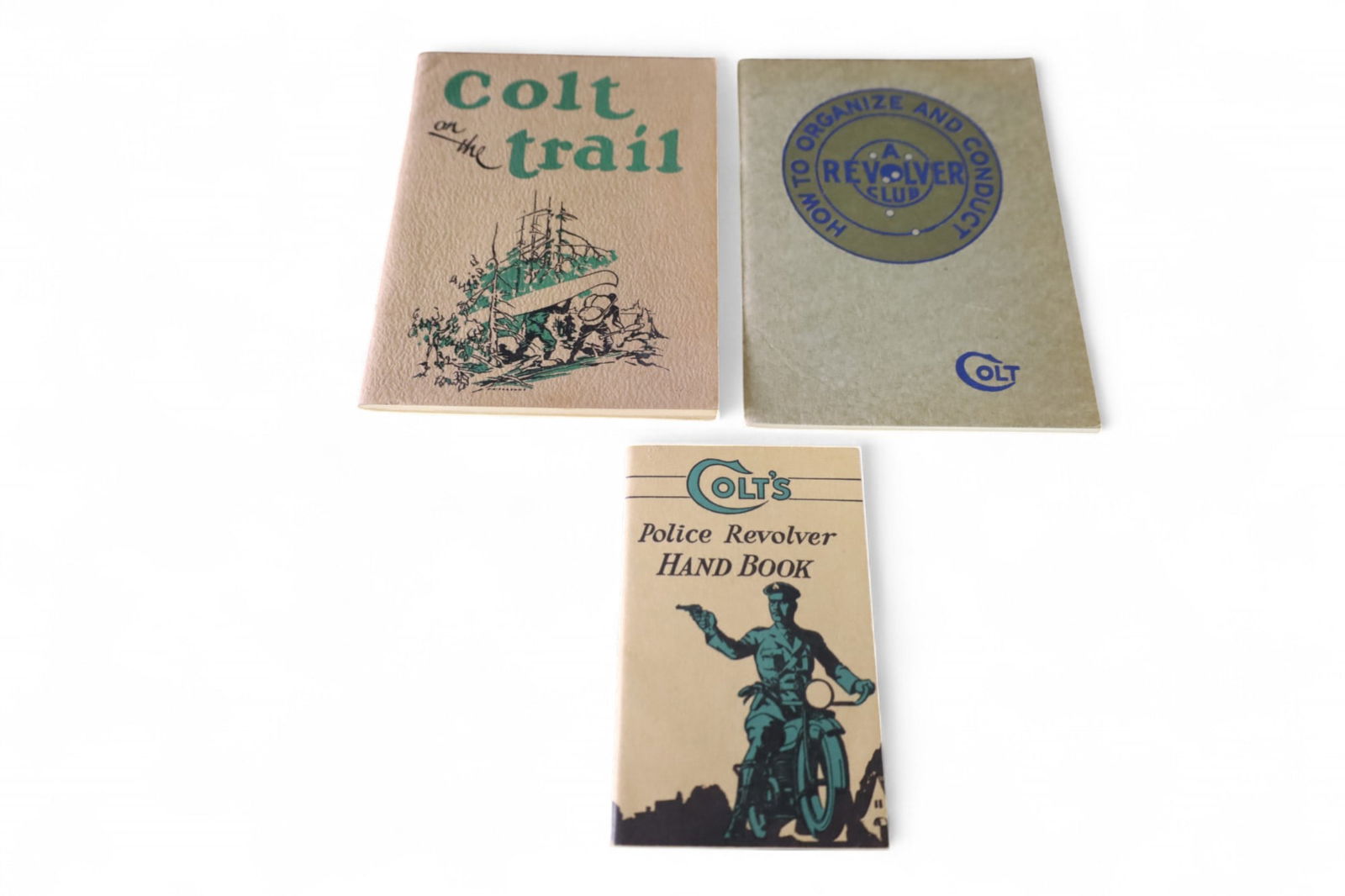 3 Colt Gun Books Auction