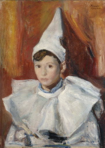 Primo Conti (1900 1988) Pagliaccino 1940