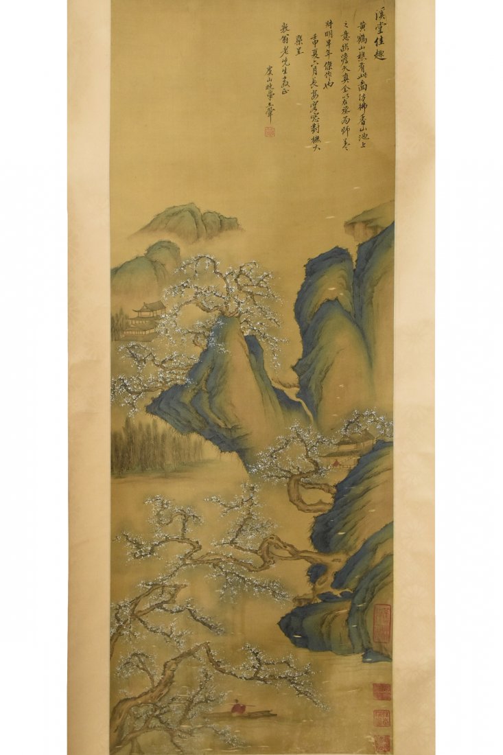 WANG HUI (1632-1717), SCROLL PAINTING ON SILK