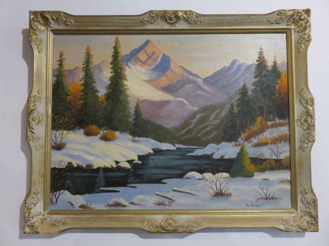 Morag Muir (1960 ) U.k. British Artist Winter Landscape