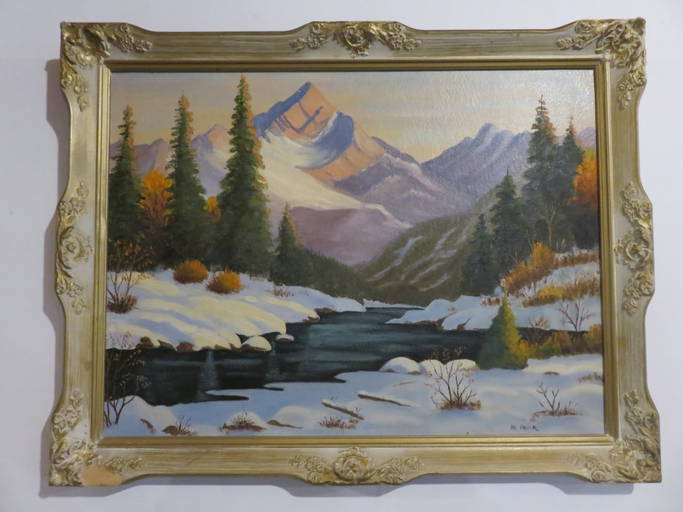 Morag Muir (1960 ) U.k. British Artist Winter Landscape