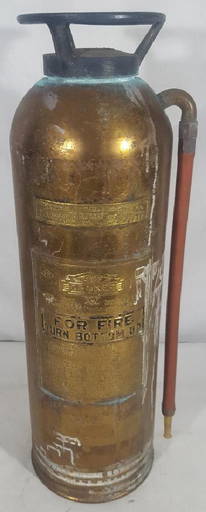 Antique Copper Cheif Croker Fire Extinguisher