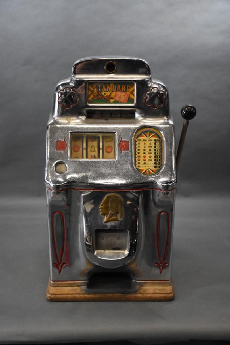 Jennings Standard Chief 25 cent indian head slot