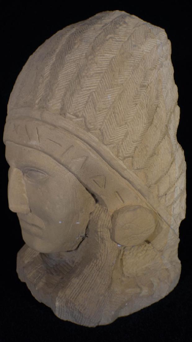 Ernst Popeye Reed Indian Chief Folk Art Sculpture