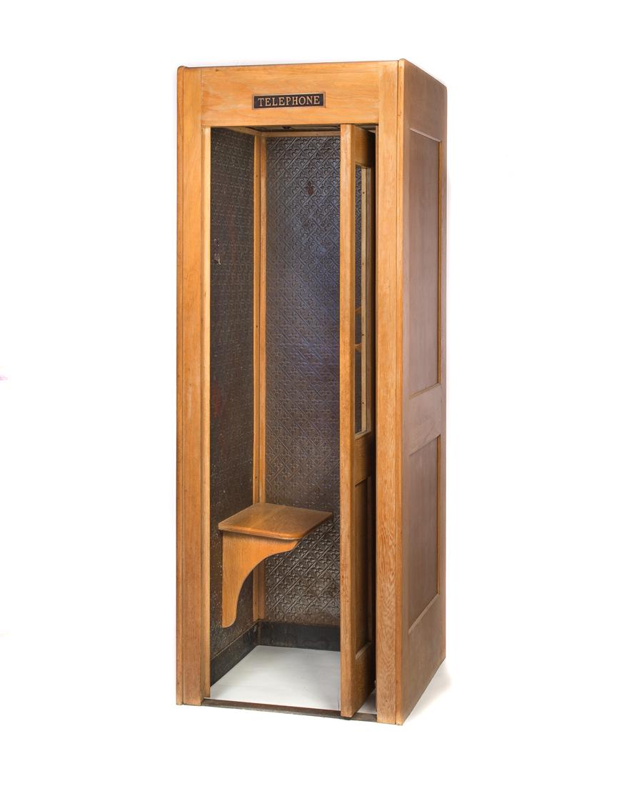 Antique Oak Phone Booth with Pay Phone - Nov 09, 2019 | Ross Auction ...