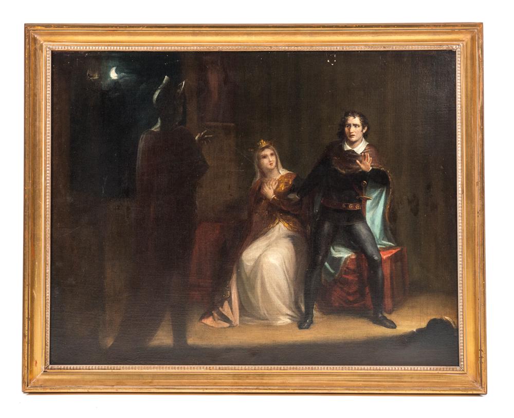 Oil Painting On Canvas Hamlet And The Devil