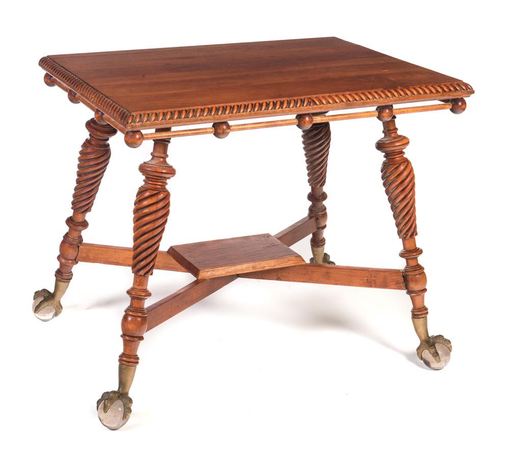 Cherry Victorian Hunzinger Parlor Table - Apr 18, 2020 | Ross Auction ...
