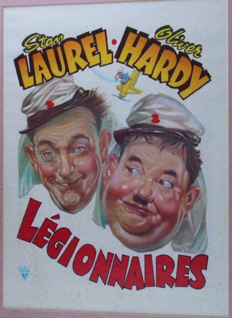 Laurel & Hardy Legionnaires Poster Flying Deuces (1939)
