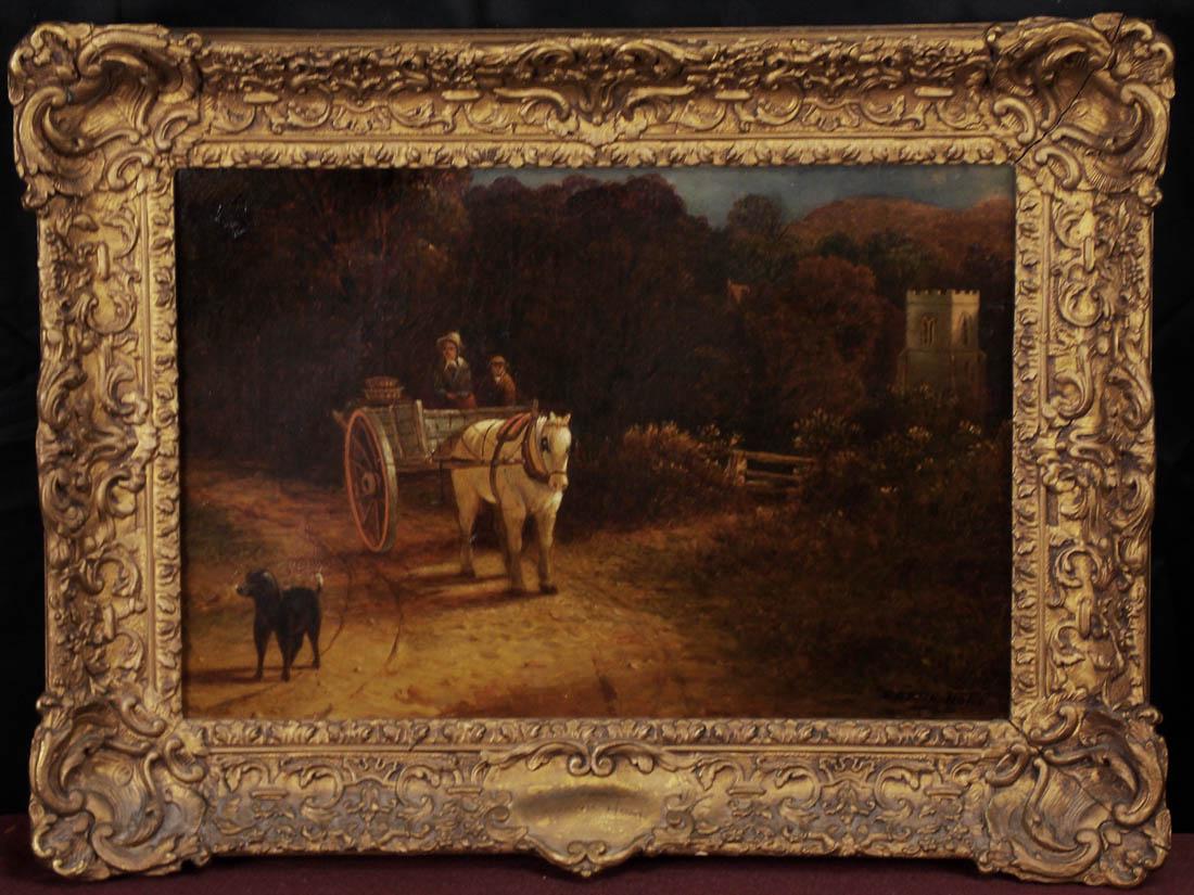 Frank Holl, (UK 1845 - 1888) Horseback Scene Oil