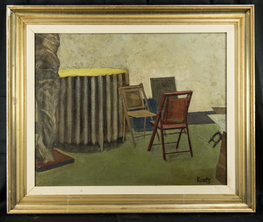 Roger Kuntz (CA 1926 - 1975) Oil