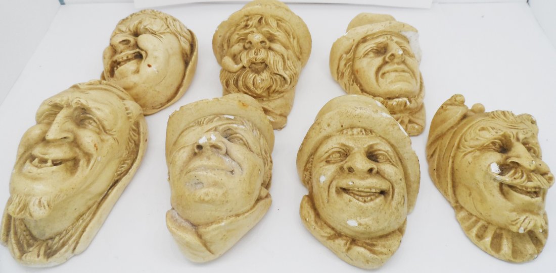 Sculpture Plaster Face Molds